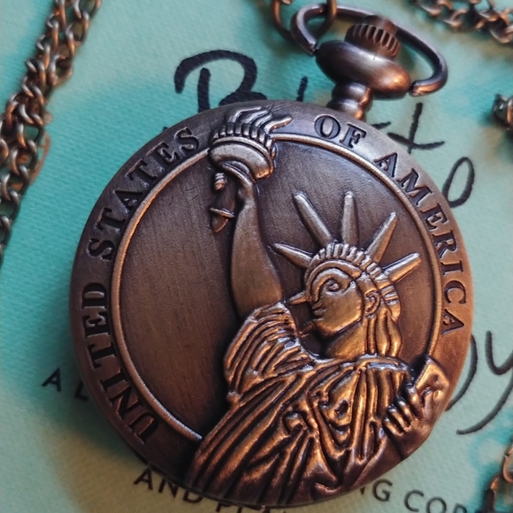 A Simpler Time | Accessories | Statue Of Liberty Pocket Watch | Poshmark